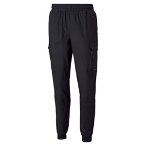 PUMA Mens Pd Cargo Pants Casual Drawstring - Black - Size M