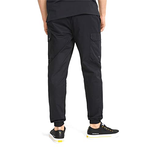 PUMA Mens Pd Cargo Pants Casual Drawstring - Black - Size M