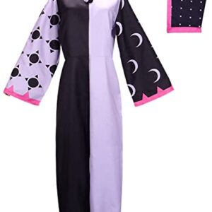 Kids Owl House Collector Cosplay Costume Jumpsuit Pajamas Halloween Uniform Outfit with Hat (Purple, Large)