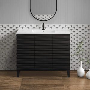 swiss madison well made forever cascade bathroom black bath vanity