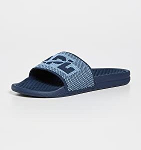 APL: Athletic Propulsion Labs Men's Big Logo Slides, Midnight/Ice Blue, 11 Medium US