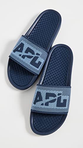 APL: Athletic Propulsion Labs Men's Big Logo Slides, Midnight/Ice Blue, 11 Medium US