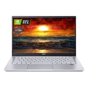 acer swift x creator laptop | 14" full hd 100% srgb | amd ryzen 7 5800u | geforce rtx 3050ti graphics | wi-fi 6 | backlit keyboard | fingerprint reader | windows 11 (16gb ram | 1tb pcie ssd)