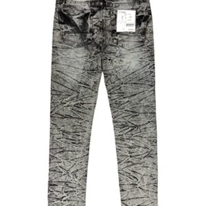 Southpole Men's Stretch Signature Denim, Marble Grey Black