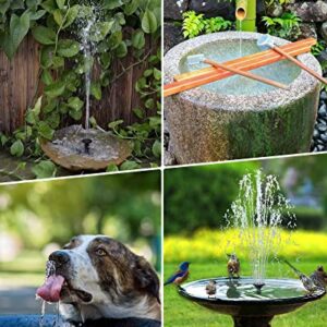 Biling Solar Water Fountain for Bird Bath, 3.5W Solar Water Pump Outdoor with 10ft Cable, 4ft Tubing, Solar Pond Pump for BirdBath, Garden Small Ponds and Fish Tank