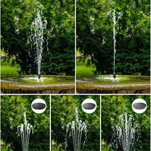 Biling Solar Water Fountain for Bird Bath, 3.5W Solar Water Pump Outdoor with 10ft Cable, 4ft Tubing, Solar Pond Pump for BirdBath, Garden Small Ponds and Fish Tank