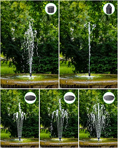 Biling Solar Water Fountain for Bird Bath, 3.5W Solar Water Pump Outdoor with 10ft Cable, 4ft Tubing, Solar Pond Pump for BirdBath, Garden Small Ponds and Fish Tank