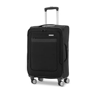 samsonite ascella 3.0 softside expandable luggage, black, co exp spinner