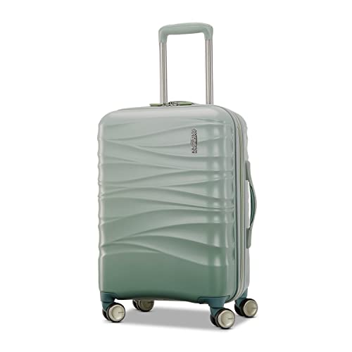 AMERICAN TOURISTER Cascade Hardside Expandable Luggage Wheels, Sage Green, 20-Inch Spinner