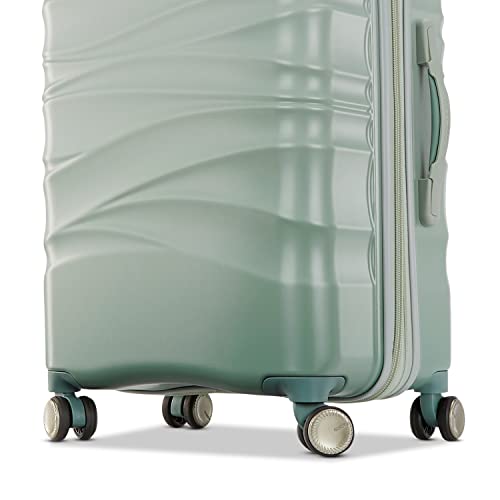 AMERICAN TOURISTER Cascade Hardside Expandable Luggage Wheels, Sage Green, 20-Inch Spinner