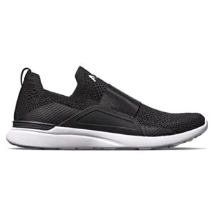 apl: athletic propulsion labs men's techloom bliss, metallic black/white, 10