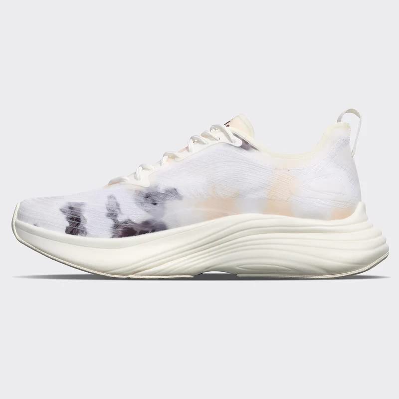 APL: Athletic Propulsion Labs Women's Streamline Sneakers, Ivory/Chocolate/Tie Dye, 10.5