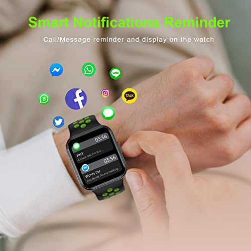 2023 Smart Watch,Fitness Activity Tracker 1.72"Touch Screen Fitness Watch with Heart Rate Sleep Monitor,Blood Oxygen,Step Counter for Men Women Kids 3ATM Waterproof Smartwatch Sports for iOS Android