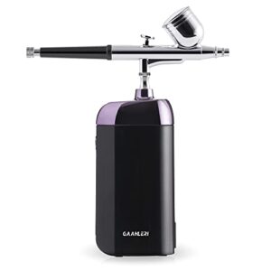 gaahleri airbrush kit, cordless airbrush with compressor, makeup air brush set, handheld mini airbrush for cake decorating, nail art, model coloring body tattoo facial care all-purpose