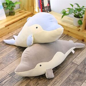 Seeneey Dolphin Stuffed Animal Plush Soft and Adorable Throw Pillow Stuffed Doll Plush Kids Girls Sleeping Pad Gift Room Decor, 11.8 Inches, Blue.