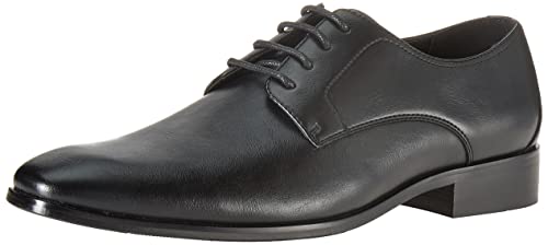 Amazon Essentials Men's Derby Shoe, Black, 10.5