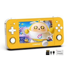 rg505 video game handheld game console have android 12 system and unisoc tiger t618 cpu, compatible with google play store