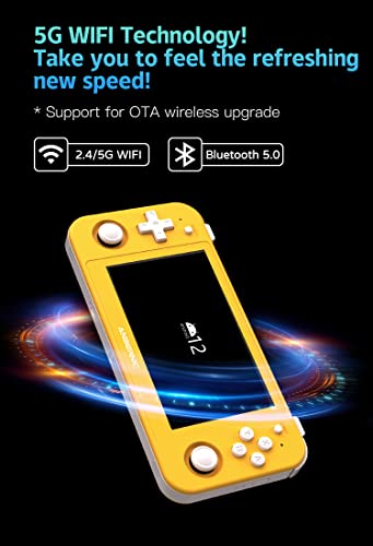 RG505 Video Game Handheld Game Console Have Android 12 System and Unisoc Tiger T618 CPU, Compatible with Google Play Store