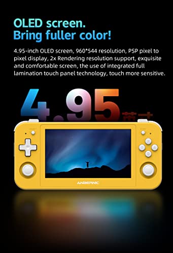 RG505 Video Game Handheld Game Console Have Android 12 System and Unisoc Tiger T618 CPU, Compatible with Google Play Store