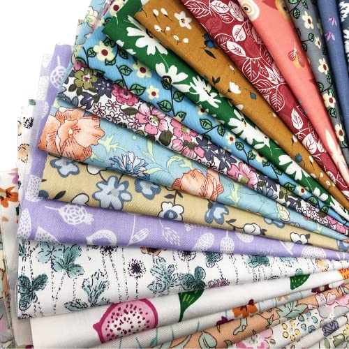 60PCS Scrap Quilting Fabric,60 Patterns Fat Quarters Fabric Bundles,Araniozb Fabric Squares,Sewing Fabric,Pre-Cut Quilt Squares,Cotton Fabric for Sewing 8” x 8”