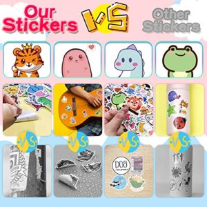 LIFEBE Cute Animal Stickers for Kids 300pcs, Farm Animal Stickers for Water Bottles, Vinyl Aesthetic Zoo Animal Stickers Decals for Laptop, Teens