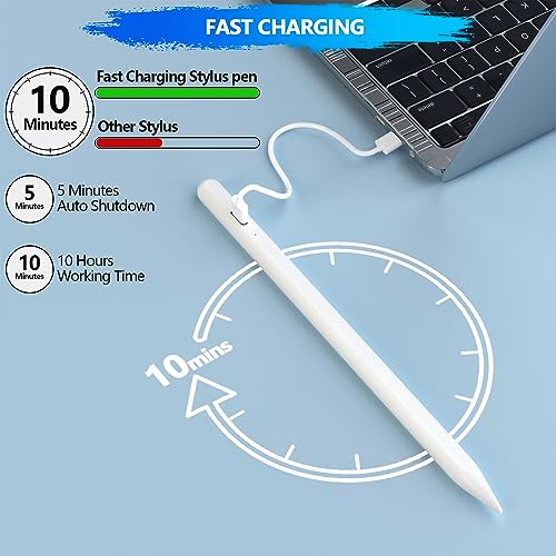 Stylus Pen for Touch Screen, Smart Digital Stylus Pen for iPhone, Samsung, iOS/Android Smart Phone and Other Tablets,Smart Pen,Active Stylus Pen Pencil for Precise Writing/Drawing