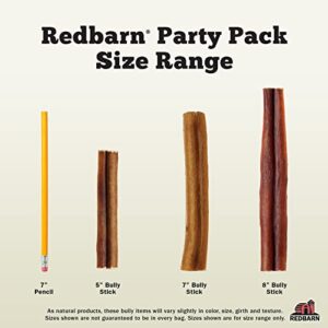 Redbarn Bully Sticks for Dogs - All Natural, Healthy Single Ingredient & Long-Lasting Dog Chew Treat Beef Rawhide Alternative 5-8'' Variety Pack Small and Large