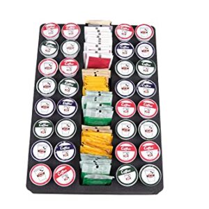 Polar Whale Coffee Pod and Tea Bag Storage Organizer Tray Drawer Insert for Kitchen Home Office 12.6 x 17.9 Inches Holds 32 Compatible with Keurig K-Cup