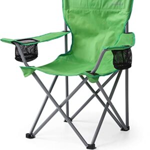 MOUNTAIN SUMMIT GEAR Anytime Chair for Camping, Sports, and The Outdoors w/Carry Bag, Camping Chairs for Adults, Folding Chair for Outside, (by Caddis Sports Inc.)