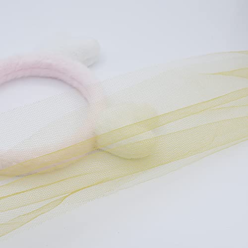 Tulle Fabric Rolls 6 Inch by 200 Yards (600 feet), Tulle Ribbon Spool for Gift Wrapping Birthday Party Wedding Decorations DIY Tutu Skirt Bow Crafts (Earth Yellow)