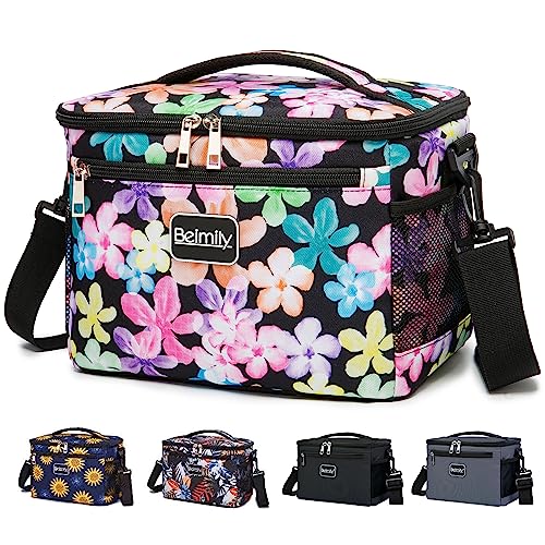 BEIMILY Insulated Lunch Bag for Women,Soft cooler bag,Reusable Lunch Box,Leakproof Cooler Tote Bag with Adjustable Shoulder Strap