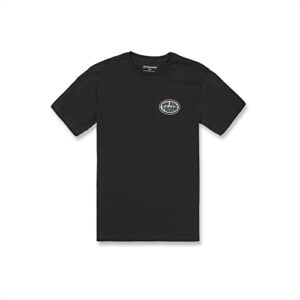 volcom men's lapper short sleeve tee black