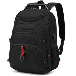 laptop backpack for men, college bookbag backpack for men,black,15.6-inch