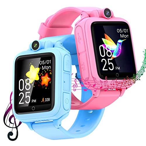 Lterfear Smart Watch for Kids, Kids Watch with 14 Games HD Touch Screen Camera Alarm Music Player Calculator Calendar Video & Audio Recording, Birthday Gift Toys for 4-12 Years Old Boys Girls