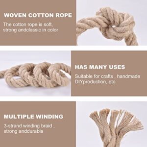 Jute Rope - Twisted Manila Rope Natural Thick Hemp Rope Multipurpose for Indoor and Outdoor Use, for Docks, Railings, DIY Projects, Home Decorating, Climbing (1/2 inch x 50 Feet)