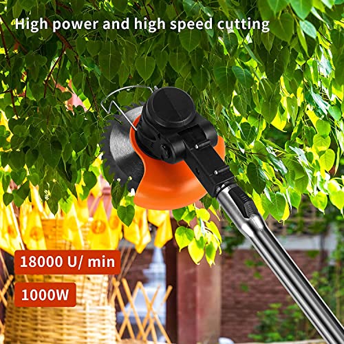 Stringless Weed Trimmer，Battery Power Weed Eater Weed-Wacking for Yard Lawn and Garden 21v Weed and Weed Trimmer Battery Powered…