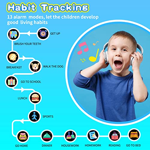 Cosjoype Upgrade Kids Smart Watch for Kids with 26 Puzzle Games HD Camera Video MP3 Player Habit Tracking Pedometer Flashlight 12/24 hr Kids Watches Gift for 4-12 Year Old Boys Toys for Kids