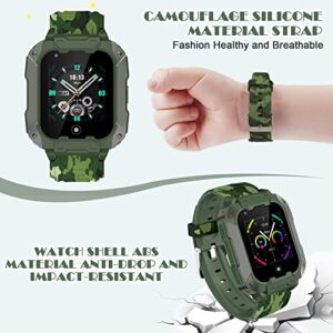 cjc Kids Smart Watch, 4G Kid Smartwatch with GPS Tracker and Calling, SOS Kids Cell Phone Watch, 3-15 Years Boys Girls Christmas Birthday Gifts (Green T28)