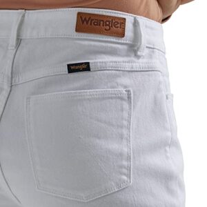 Wrangler Women's High-Rise Rodeo Straight Leg Crop Jean White10