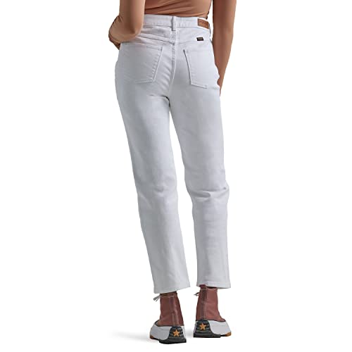 Wrangler Women's High-Rise Rodeo Straight Leg Crop Jean White10