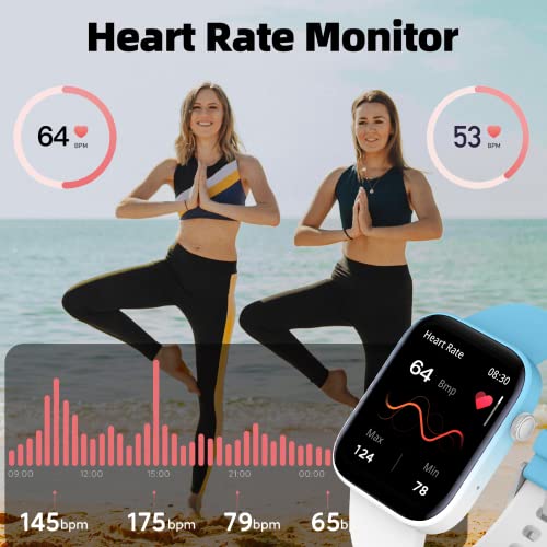 Smart Watch (Answer/Make Call)Smart Watch for Women Men 2023 Fitness Tracker 1.9" Touch Screen Smartwatch Fitness Watch 108 Sports IP68 Waterproof, Heart Rate/Sleep Monitor/Pedometer/Calories