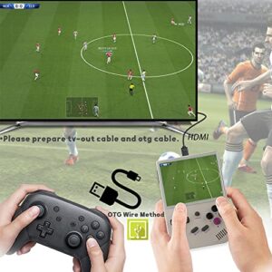 RG35XX Handheld Game Console 3.5 inch IPS Retro Games Consoles Classic Emulator Hand-held Gaming Console Preinstalled Hand Held Video Games System with Portable Case 64GB Retro Gray