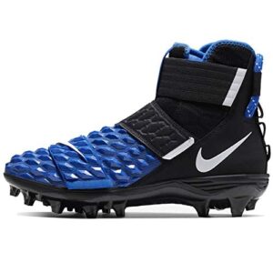 nike men's force savage elite 2 football cleats (black/white-game royal, numeric_18)