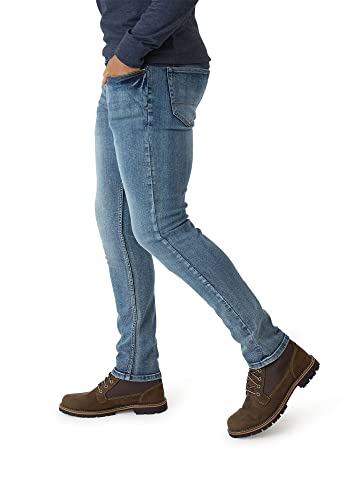 IZOD Men's Jeans - Slim Fit Comfort Stretch Denim Jeans for Men, Size 34X30, Nautical Blue