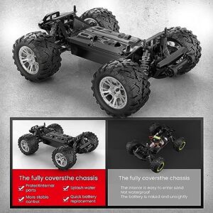 FUUY Remote Control Car Boy 8-12 Fast RC Cars for Boys 1/16 42KM/H High-Speed 4WD RC Car with Two Batteries Off-Road Waterproof Truck Kids Adults Hobby Toy Cars for All Terrain Gift Kids