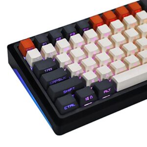 ymdk 133 key carbon pbt double shot side-lit shine through backlit keycaps oem profile for mx mechanical keyboard 108 96 87 nj80 kbd67 id80 84 68 64