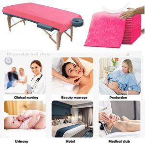 100pcs Massage Table Sheets,Disposable Spa Bed Sheets Non woven Elastic Bed Sheets Waterproof Bed Covers for Spa Tatto Salon Lash Bed Cover Esthetician Supplies