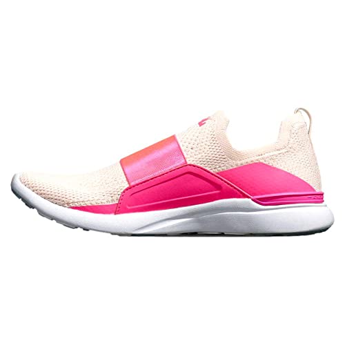 Athletic Propulsion Labs Women's Techloom Bliss Shoe, Creme/Fusion Pink/White, 8.5