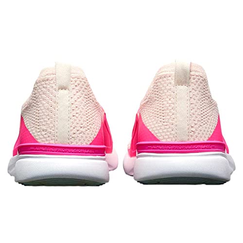 Athletic Propulsion Labs Women's Techloom Bliss Shoe, Creme/Fusion Pink/White, 8.5