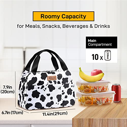 HOMESPON Lunch Bags for Women Insulated Cute Lunch Box loncheras para mujer Reusable Zipper Cooler Tote Bag Lunchbag for Picnic Work Camping